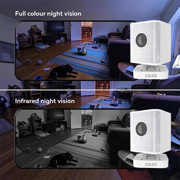 Calex Smart Indoor IP Camera | 2K | Wit Calex 123led.nl